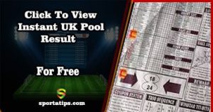 Current Football Pool Result, This week Pool Result, Last week Pool Result