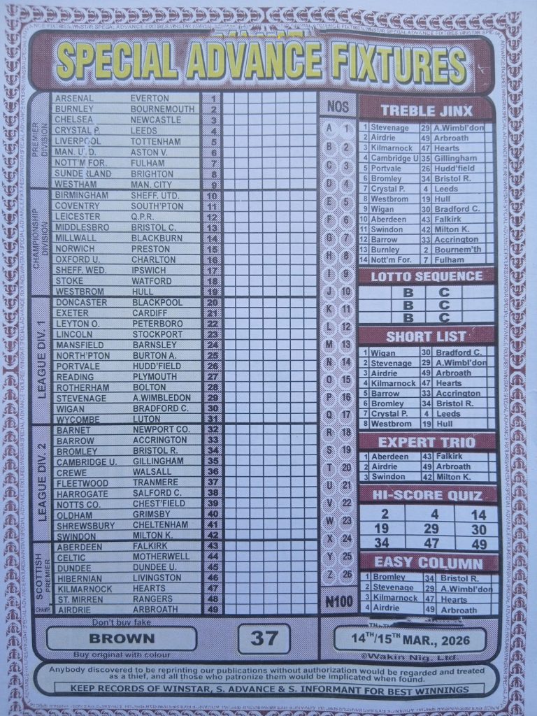 Week 37 Pool RSK Papers 2026 Bob Morton, Capital Intl, Soccer X